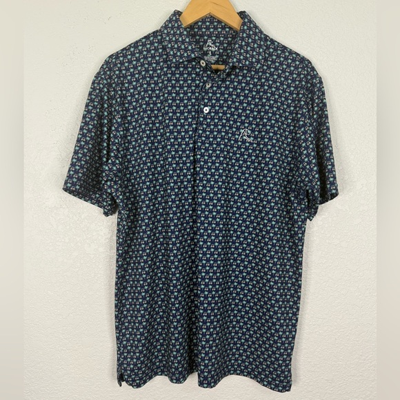 Rhoback | Shirts | Rhoback Performance Polo The Koopa Palm Tree Golf ...